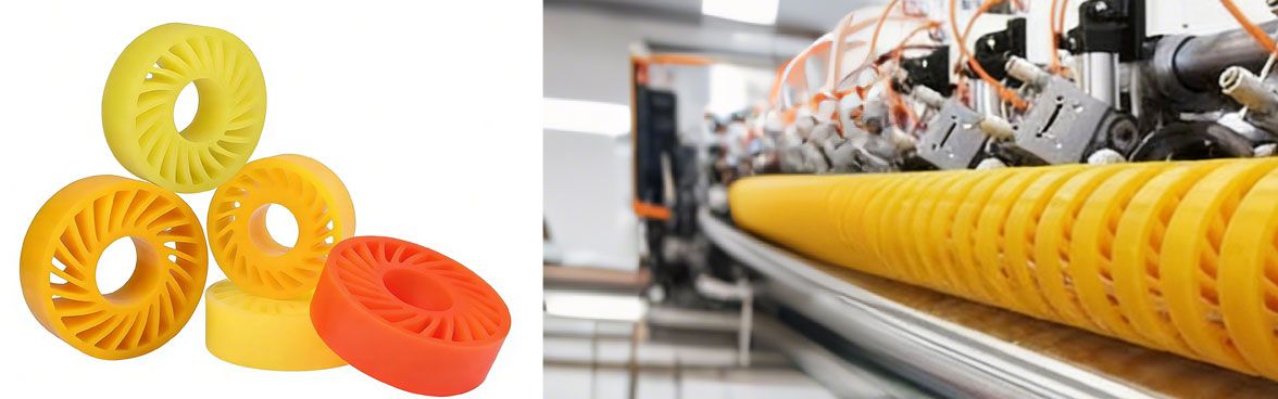 Polyurethane Pressure Sun Wheels for Printing Machines | Feilong PU ...